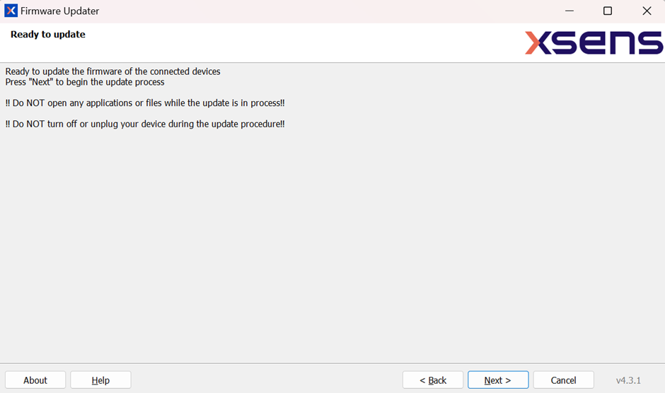 Awinda Firmware Update