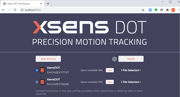 Movella DOT Data Exporter