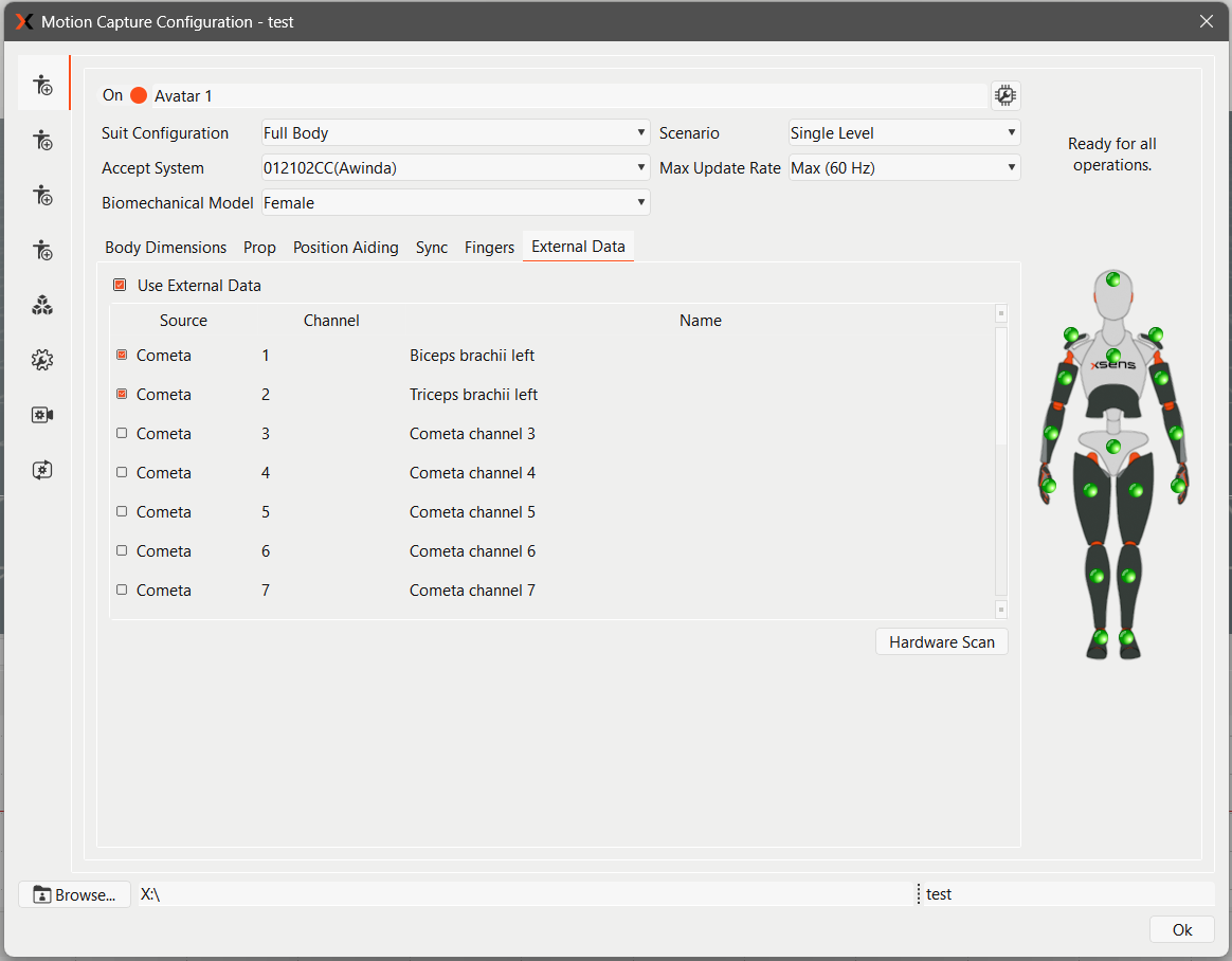 EMG Integration in Xsens Analyze